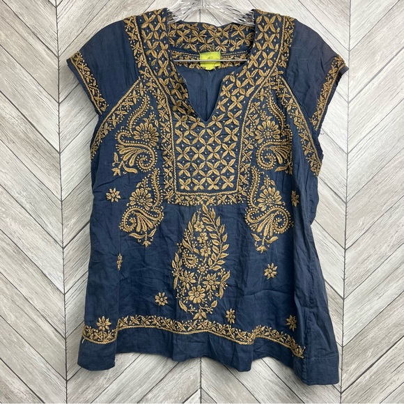 Roberta Roller Rabbit | Tops | Roberta Roller Rabbit Embroidered Blouse ...